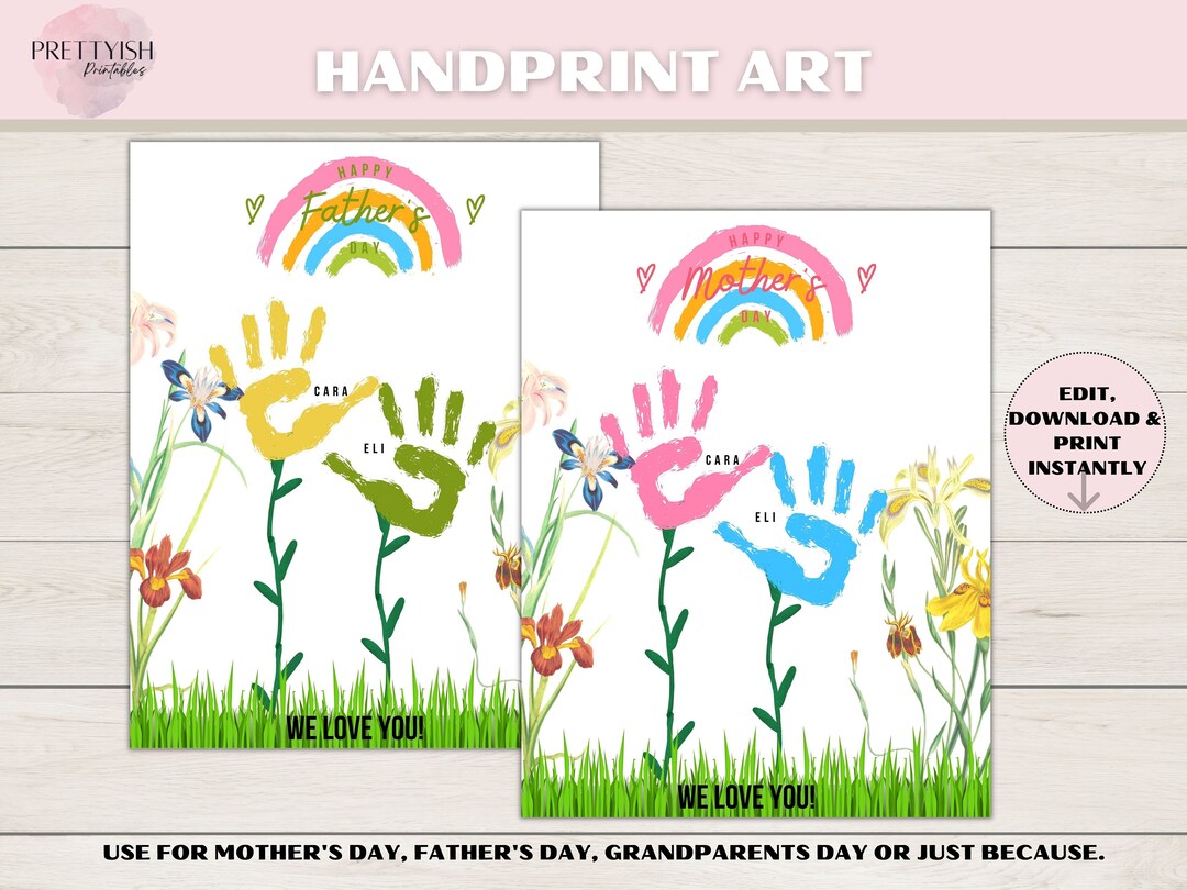 Mothers Day Handprint Art, Preschool Worksheets, Best Mom Ever ...