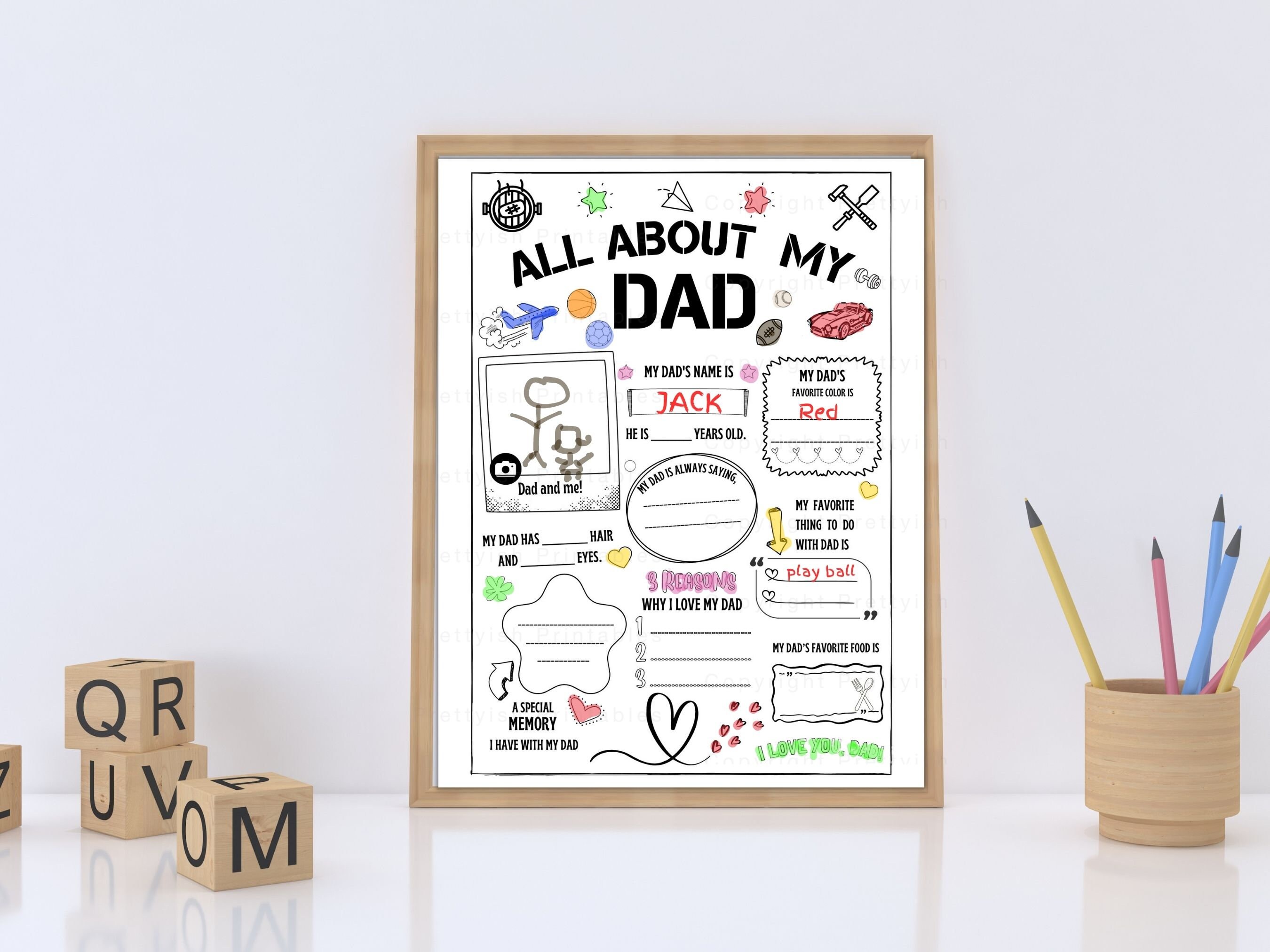 Father's Day Printable Dad Birthday Gift Perfect - Etsy