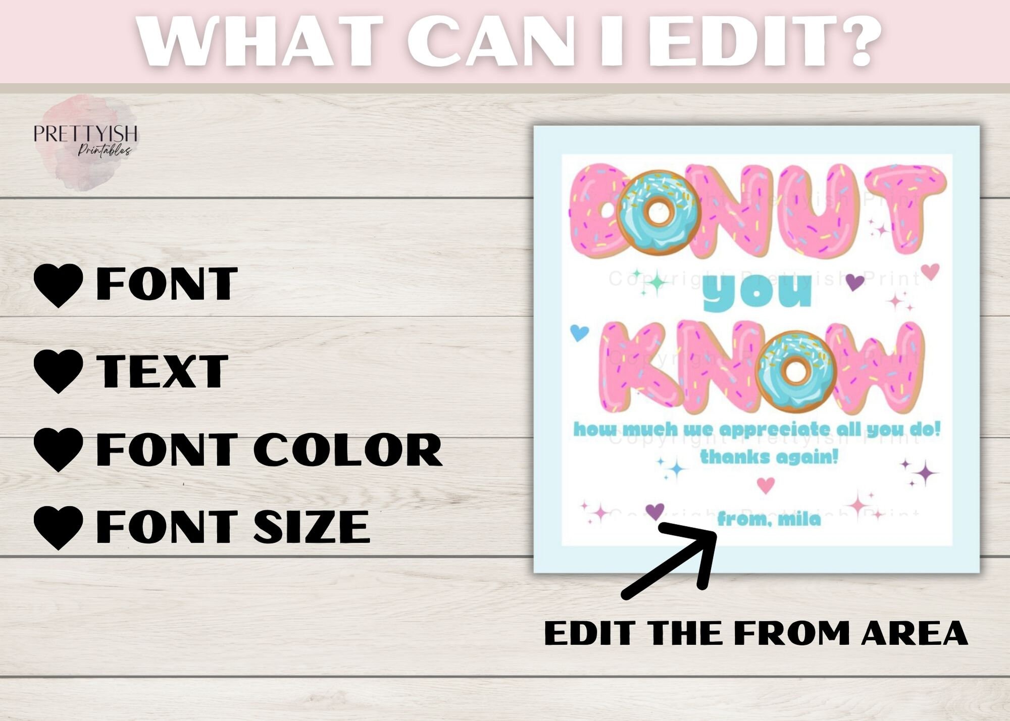 EDITABLE Teacher Appreciation Gift Tag, Staff Appreciation Gift Tag ...