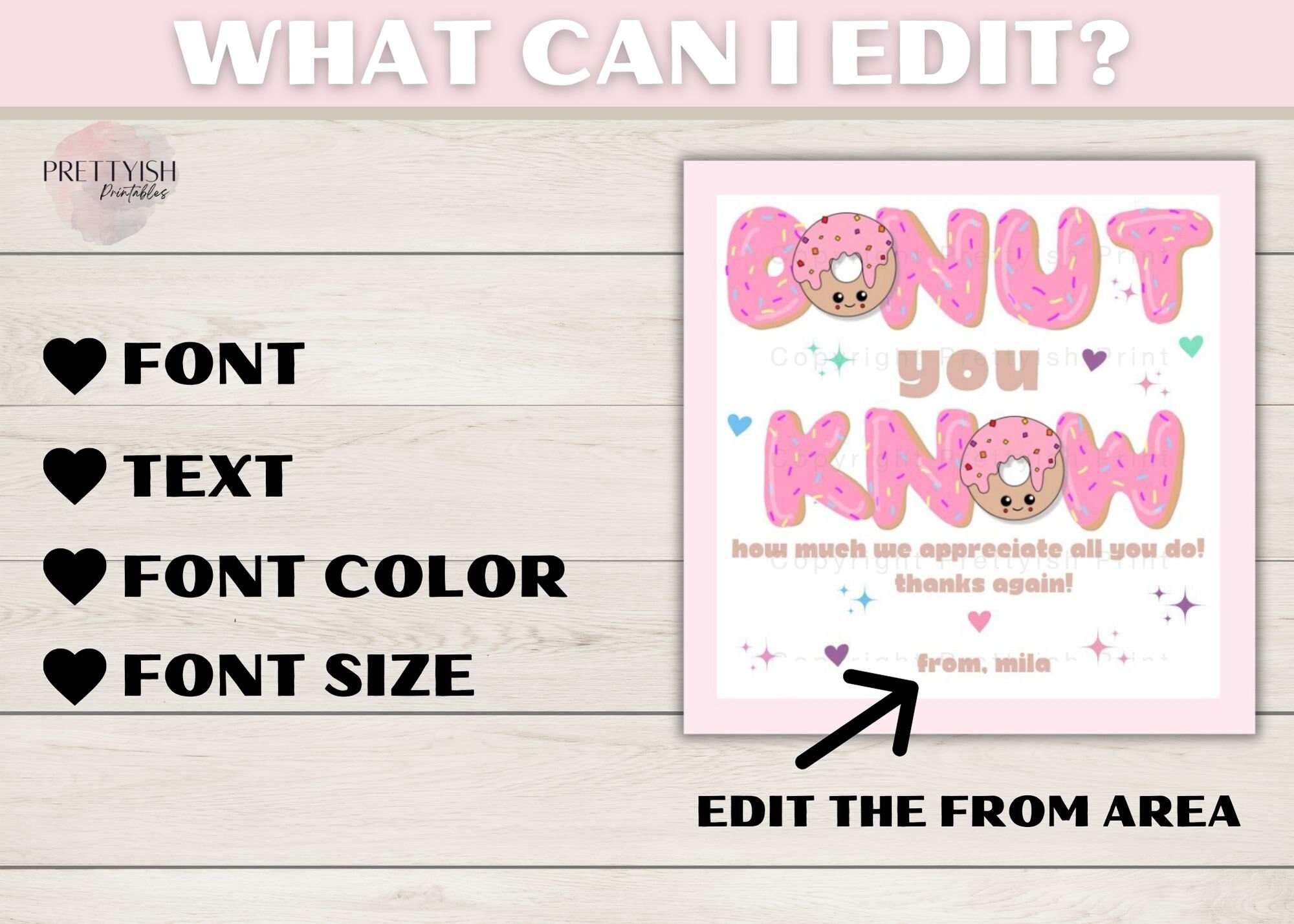 EDITABLE Teacher Appreciation Gift Tag, Staff Appreciation Gift Tag ...