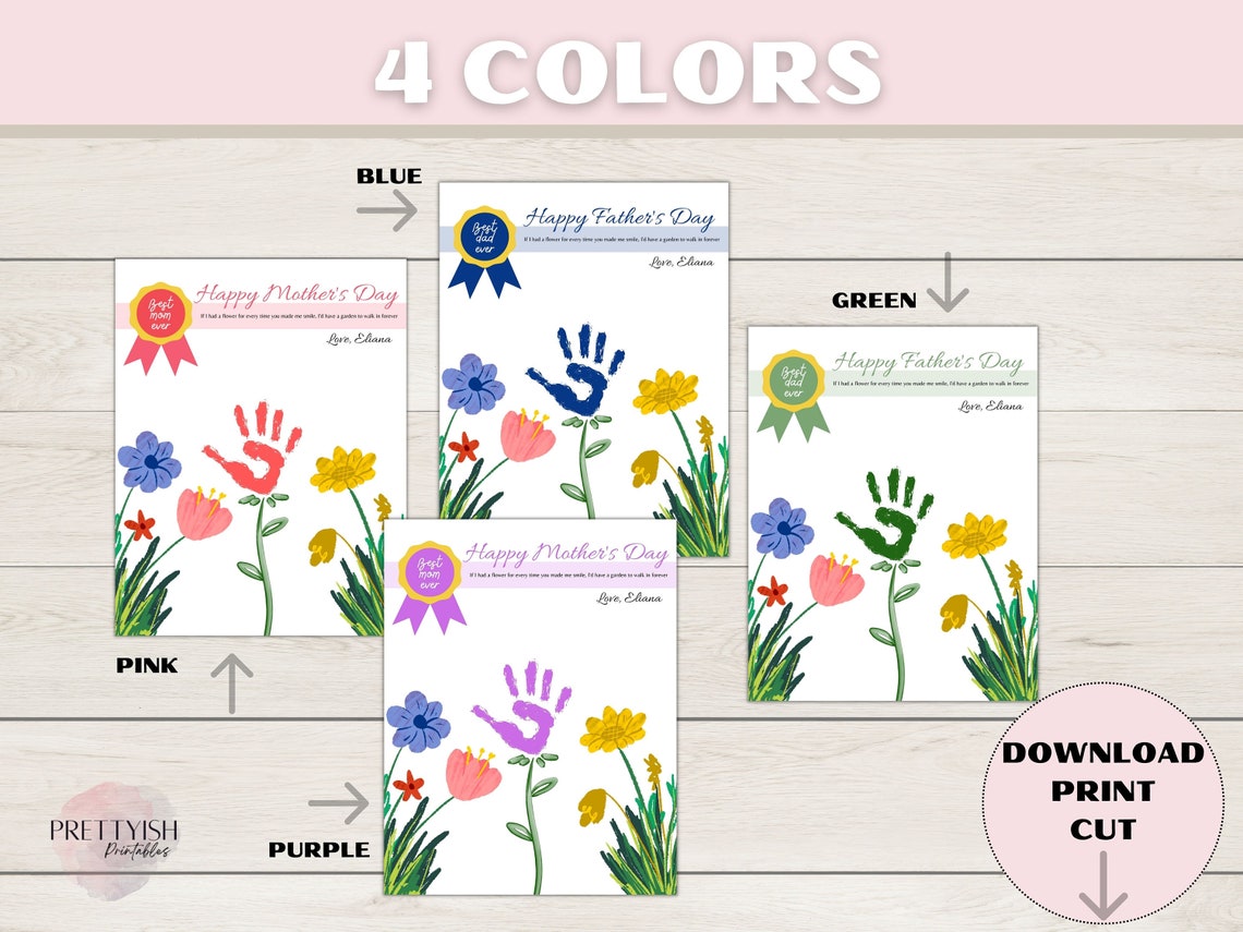 Mothers Day Handprint Art, Preschool Worksheets, Best Mom Ever ...