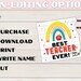 EDITABLE Teacher Appreciation Gift Tag, Staff Appreciation Gift Tag ...