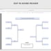 Basketball Sports Bracket Template Tournament Bracket Editable Bracket ...