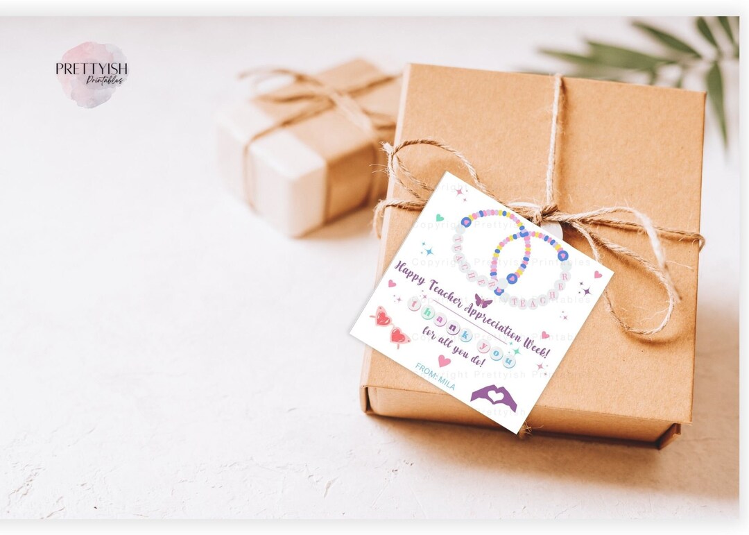 EDITABLE Teacher Appreciation Gift Tag, Staff Appreciation Gift Tag ...
