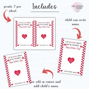 Classroom Valentines Printable, Fruit Snack Valentine Card, Kids ...