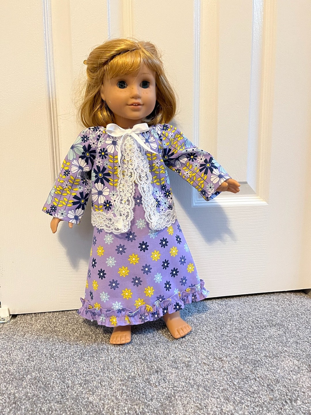 Lavender Nightgown and Jacket/robe for 18 Inch Dolls - Etsy