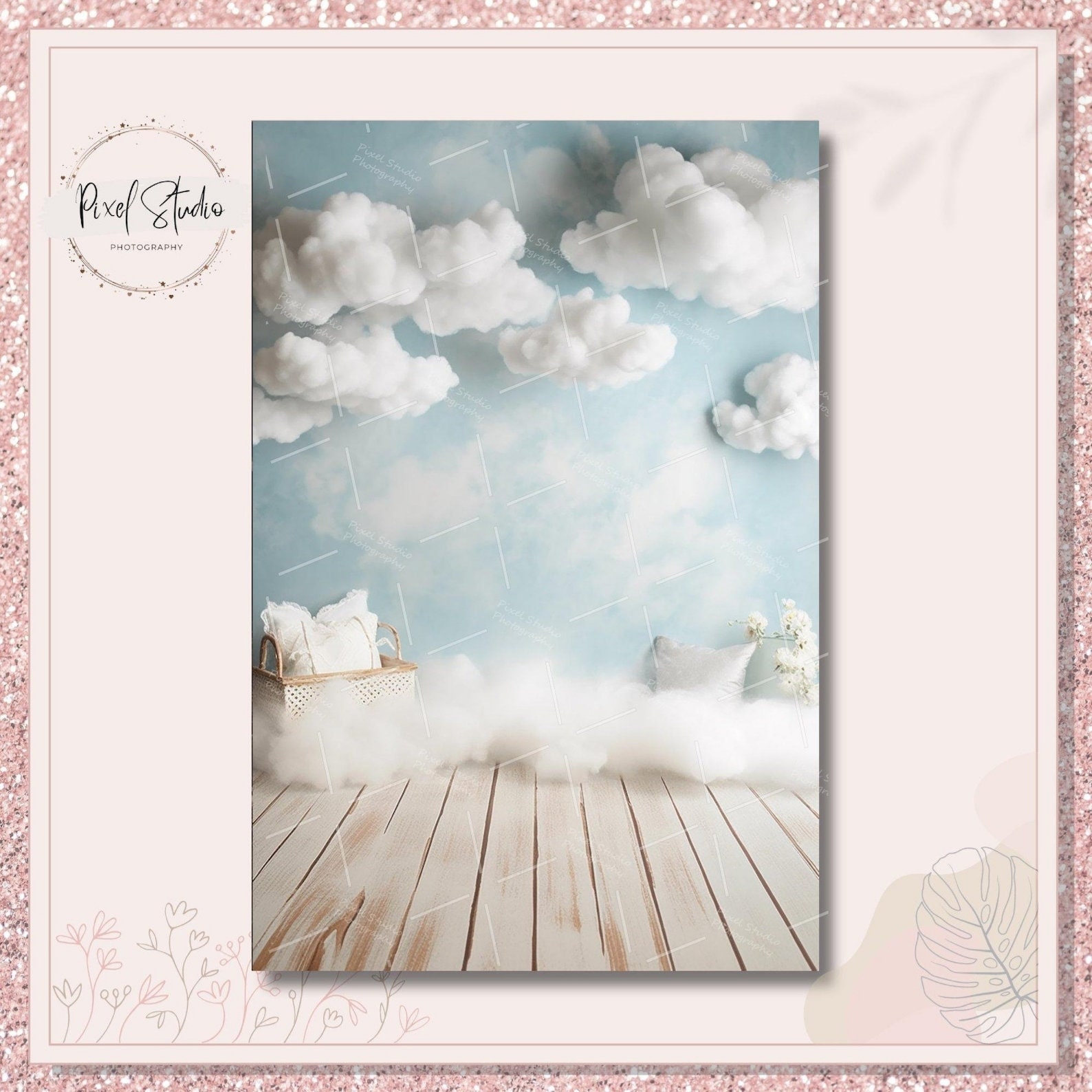 1 Newborn & Toddler Digital Backdrop | Kids Bedroom | Maternity ...
