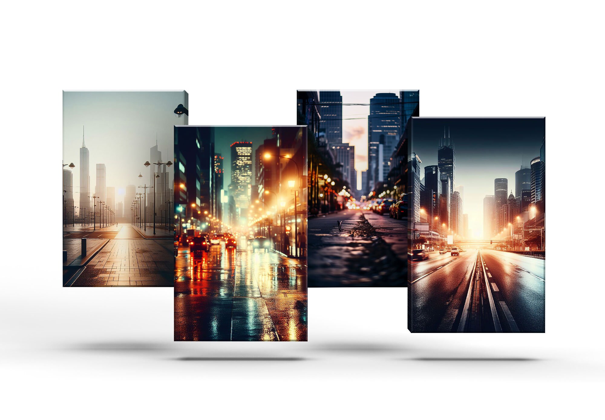 Digital Portrait Backdrops City Bundle | Digital City Street Photoshoot ...