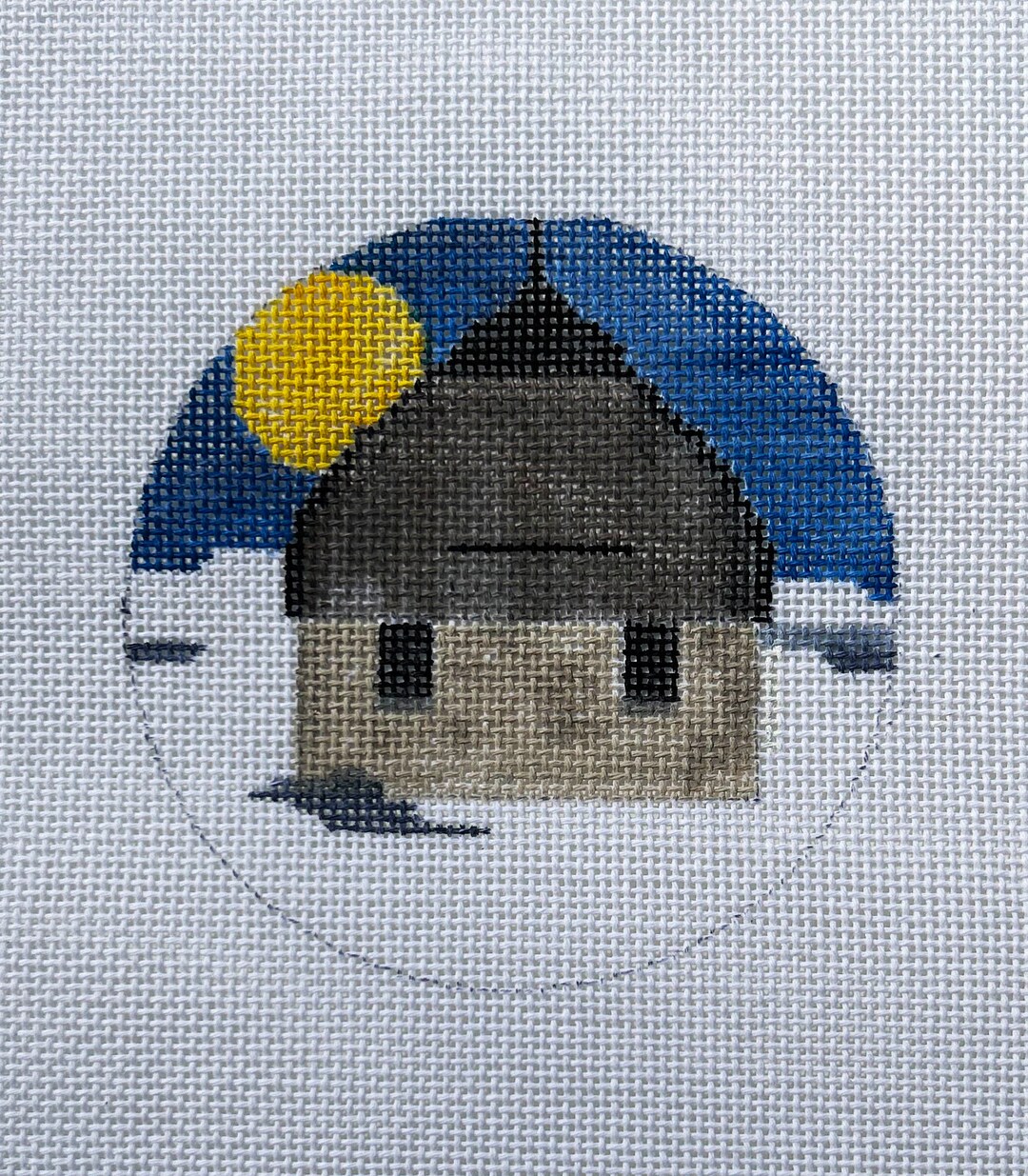 Country Barn in Winter Needlepoint Canvas - Etsy
