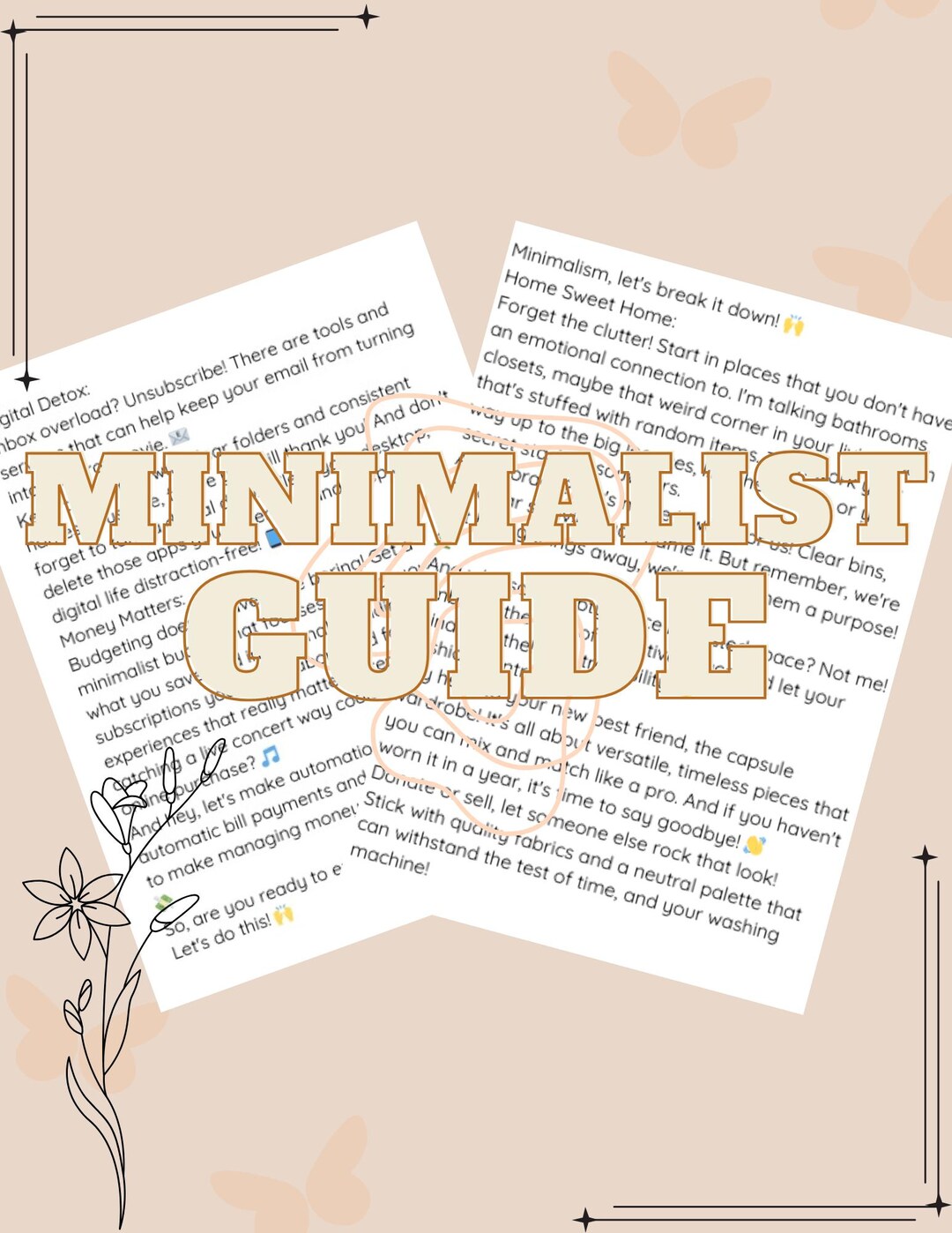Minimal Guide to Minimalism- Minimalism Unlocked - Etsy