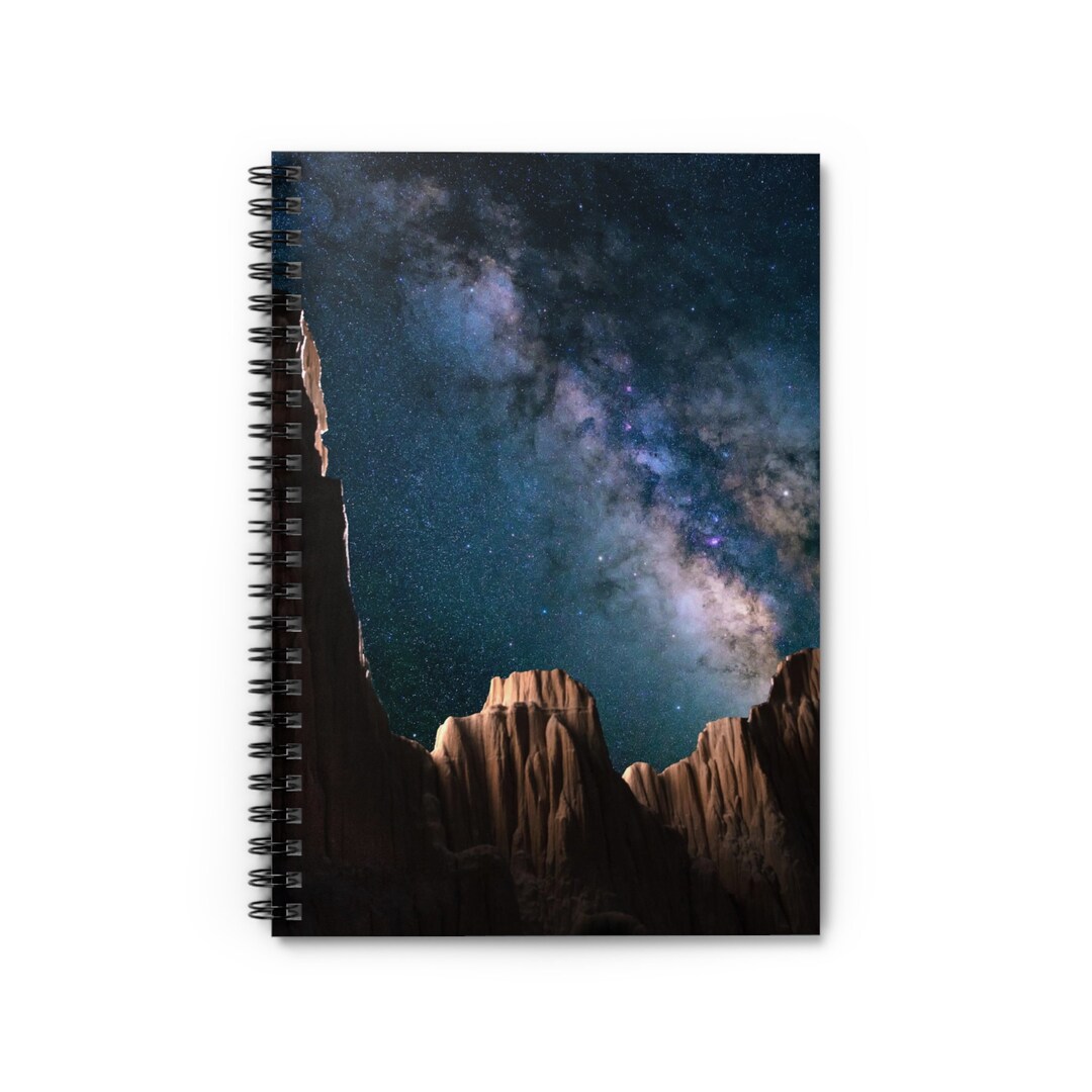 Astronomy Spiral Notebook Night Sky Journal Dark Sky Theme - Etsy