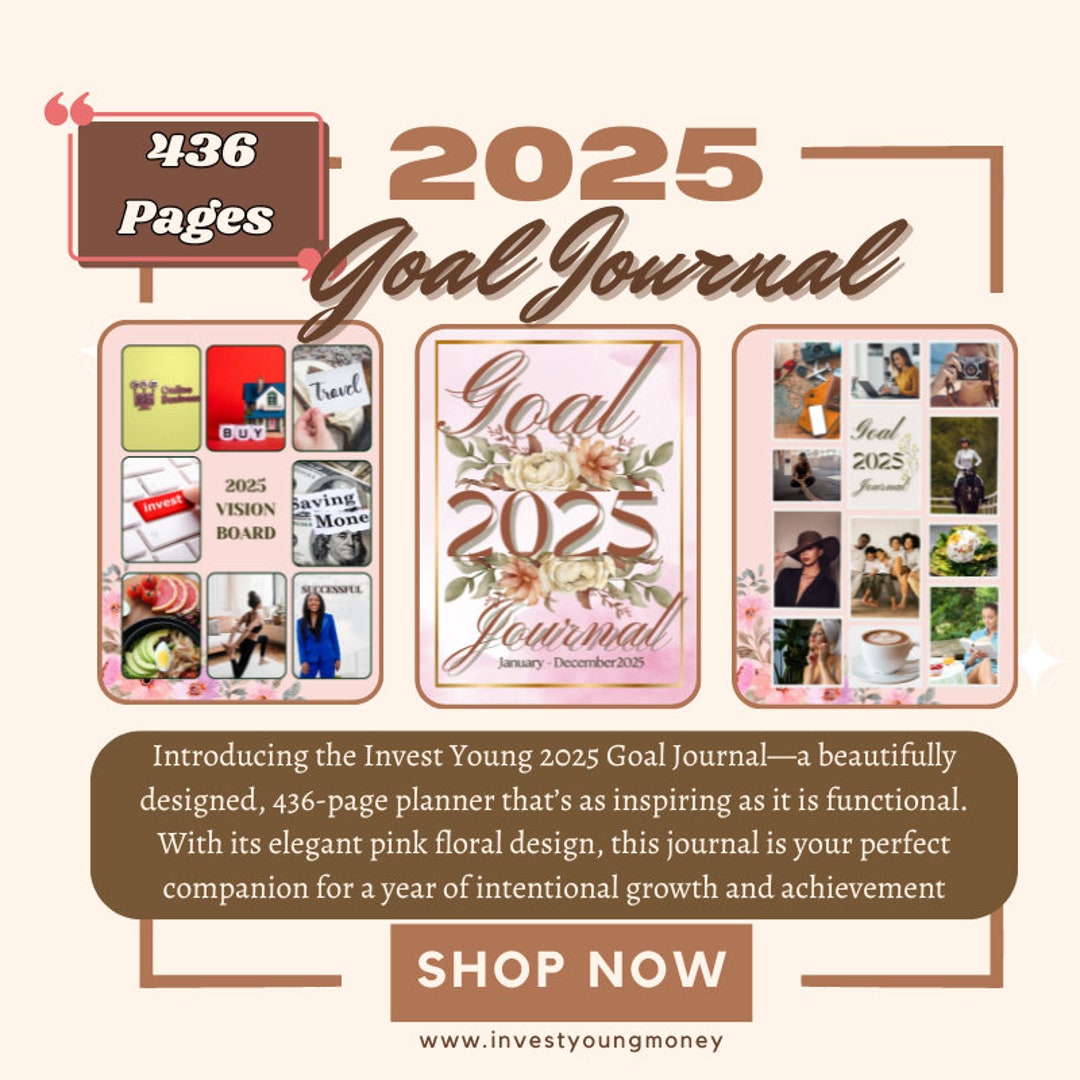 2025 Goal Journal Planner | Self-love Goal Journal | Adhd-friendly Goal ...
