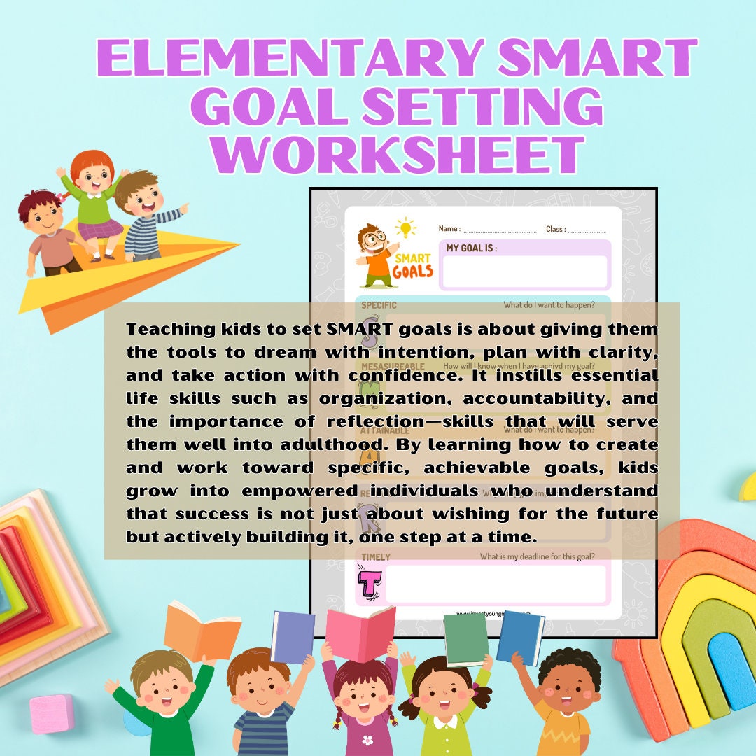 Elementary Smart Goal Setting Worksheet · Kids Printable Worksheet ...