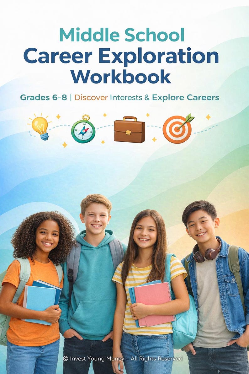 Middle School Career Exploration Workbook | Grades 6 8 PDF - Etsy