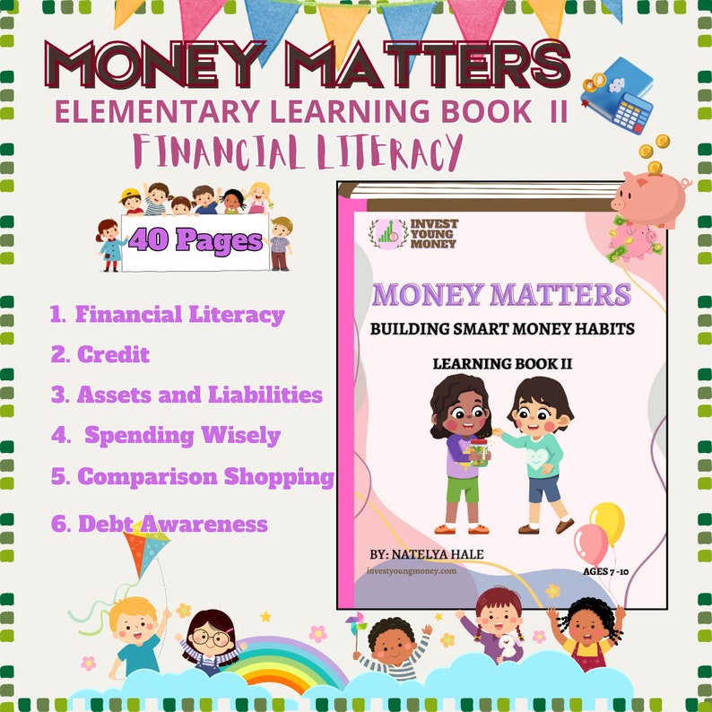Financial Literacy Learning Book • Money Management for Kids (digital ...