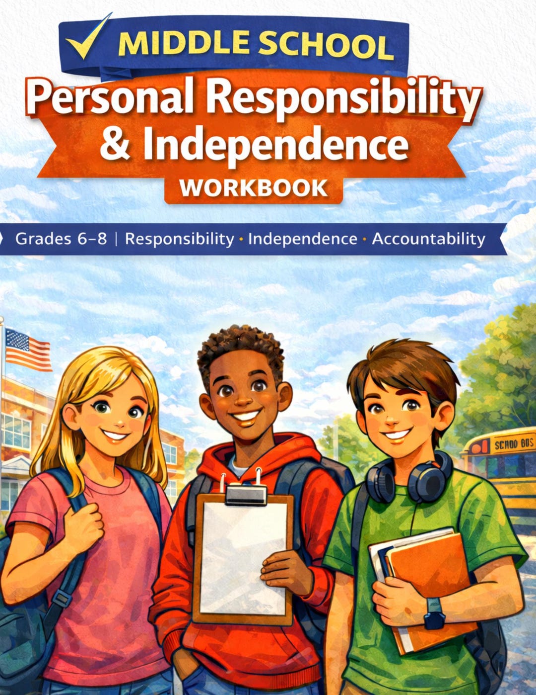 Middle School Personal Responsibilities & Independence Workbook | SEL ...