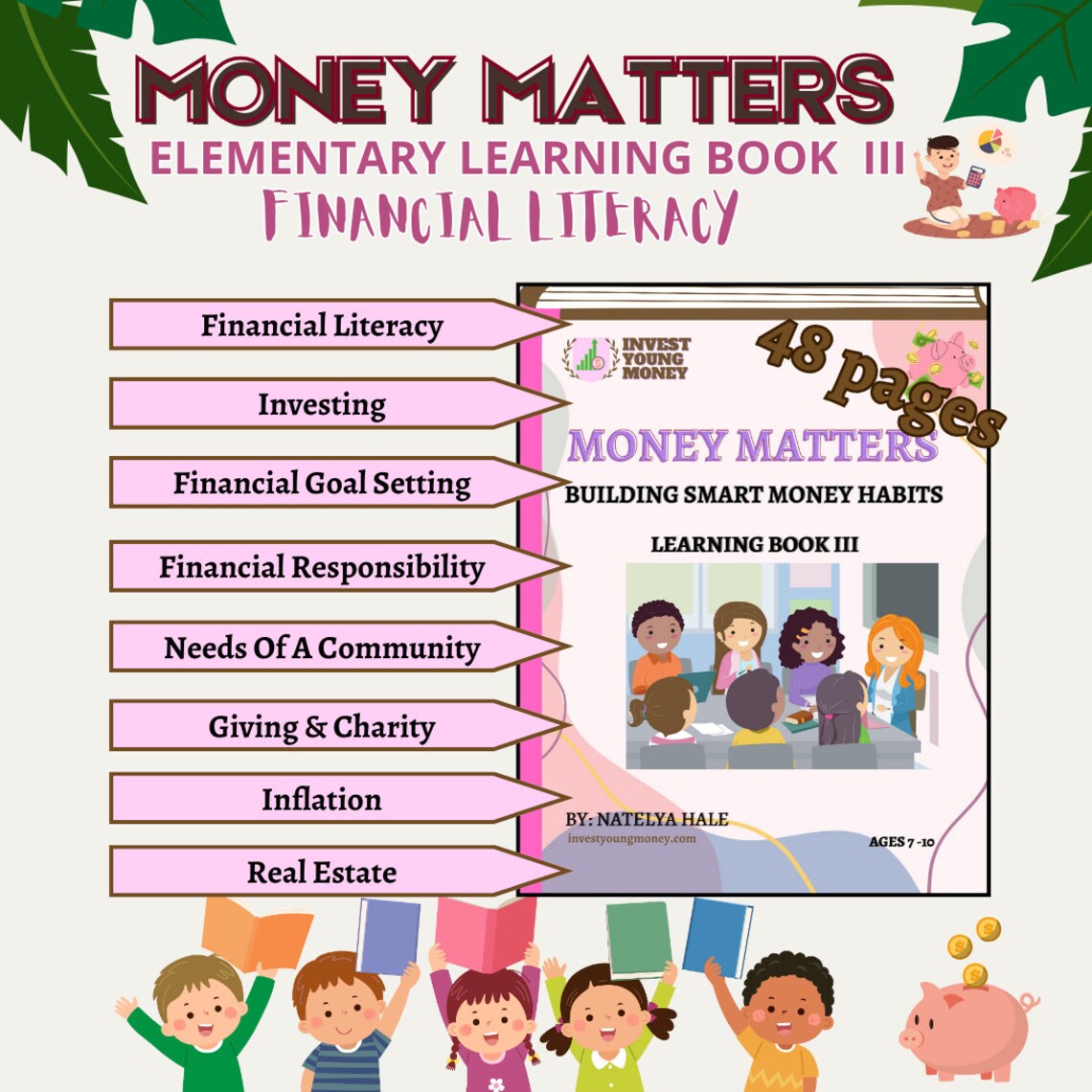 Financial Literacy Workbook for Kids | Money Learning Printable PDF - Etsy