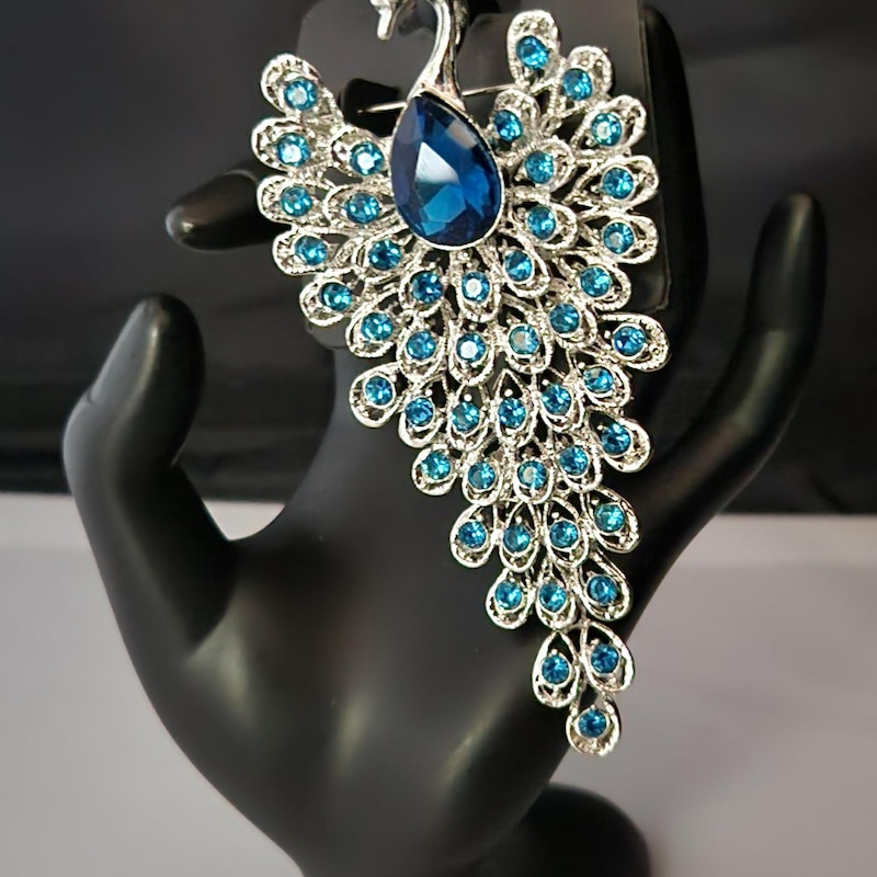 Teal Christmas Brooch - Etsy