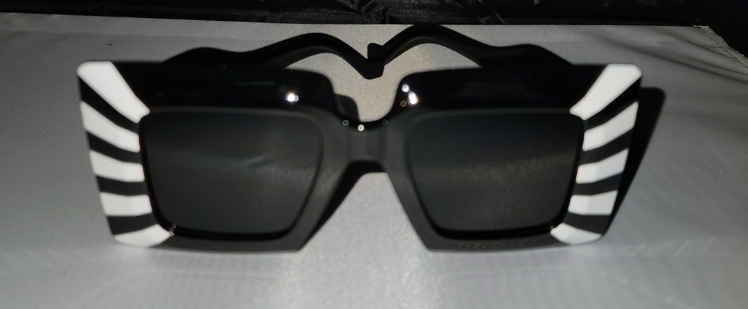 Black Stripe Sunglasses - Etsy