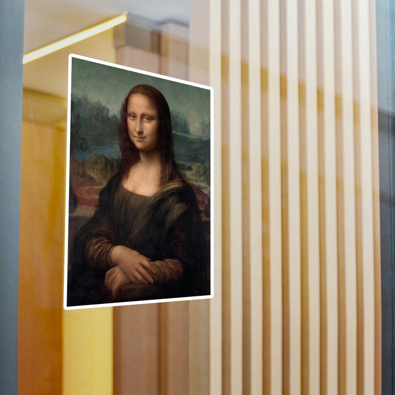 The Mona Lisa, Leonardo Da Vinci, Kiss-cut Vinyl Decal - Etsy