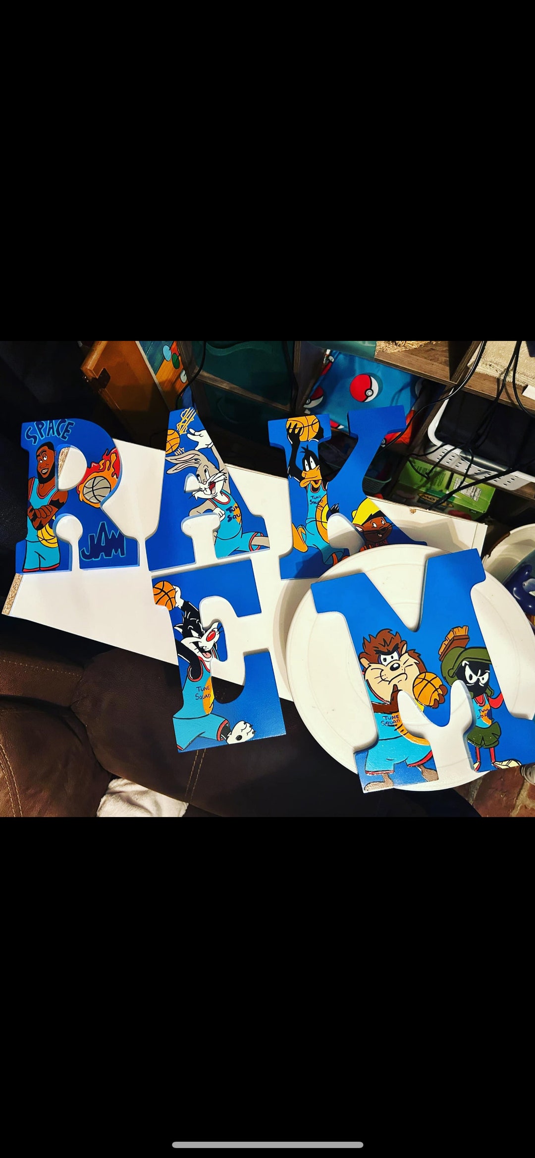 Hand Painted Space Jam Letters - Etsy