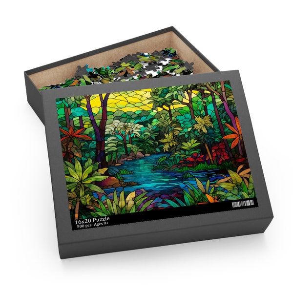 Stained Glass Puzzle - Etsy