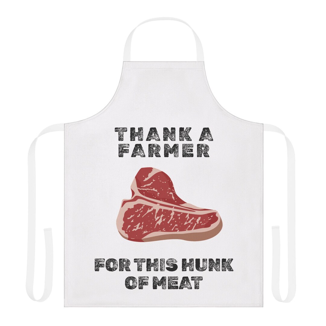 Farmers' Appreciation Apron, Cooking Gift for Meat Lovers, Kitchen ...