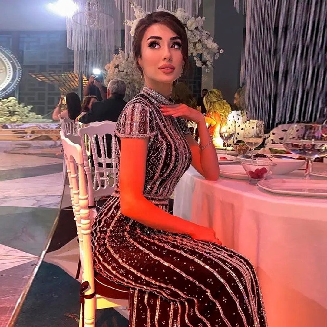 Luxury Arab Dress Elegant Modest Gown Wedding Guest Dress Gift for Her ...