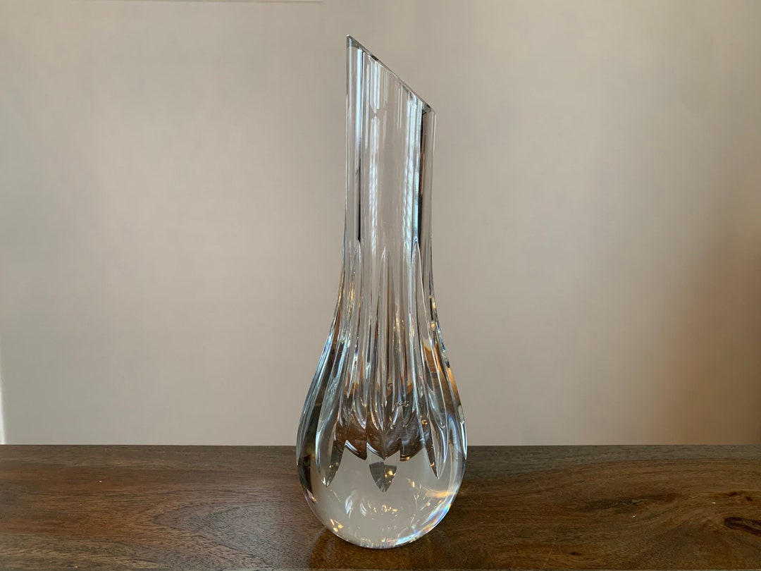 Baccarat Vase Annick Design Made in France French Crystal Vintage Heavy ...