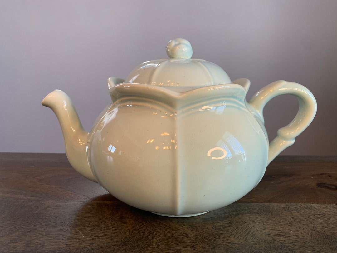 Niderviller Teapot Celadon Made in France Vintage French Teapot Light ...