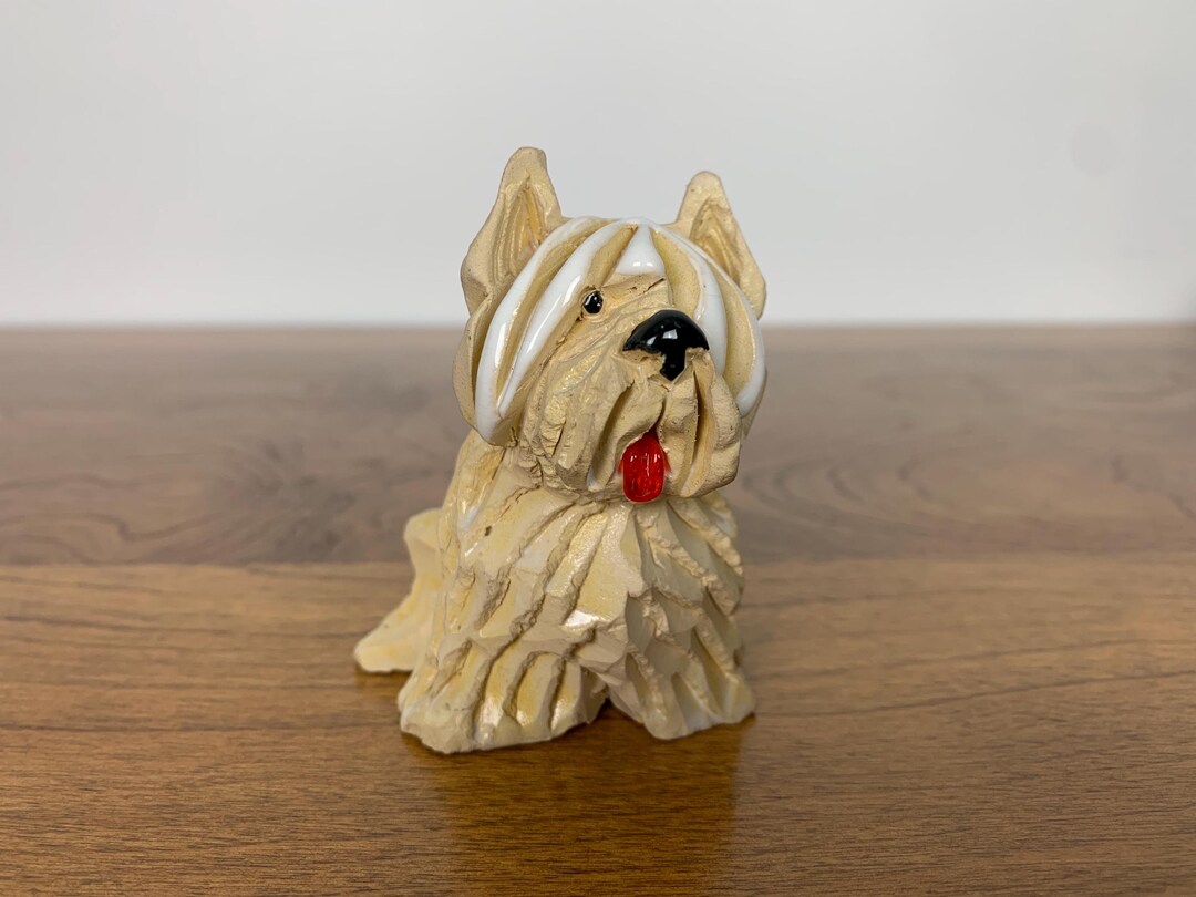 Artesania Rinconada Dog Terrier Figurine Handmade Uruguay Vintage ...