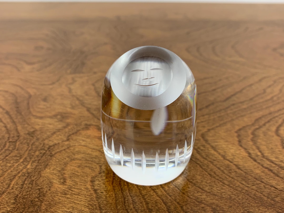 Hadeland Figurine Paperweight Eskimo Glass Norway Art Glass ...