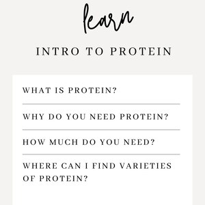 Introduction to Protein! Learn the Basics of the Macronutrient Protein ...