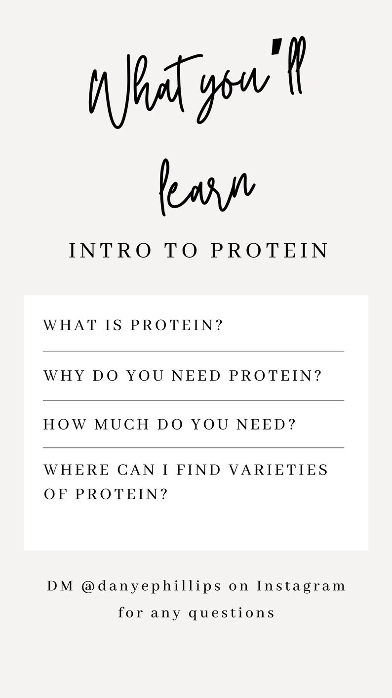 Introduction to Protein! Learn the Basics of the Macronutrient Protein ...