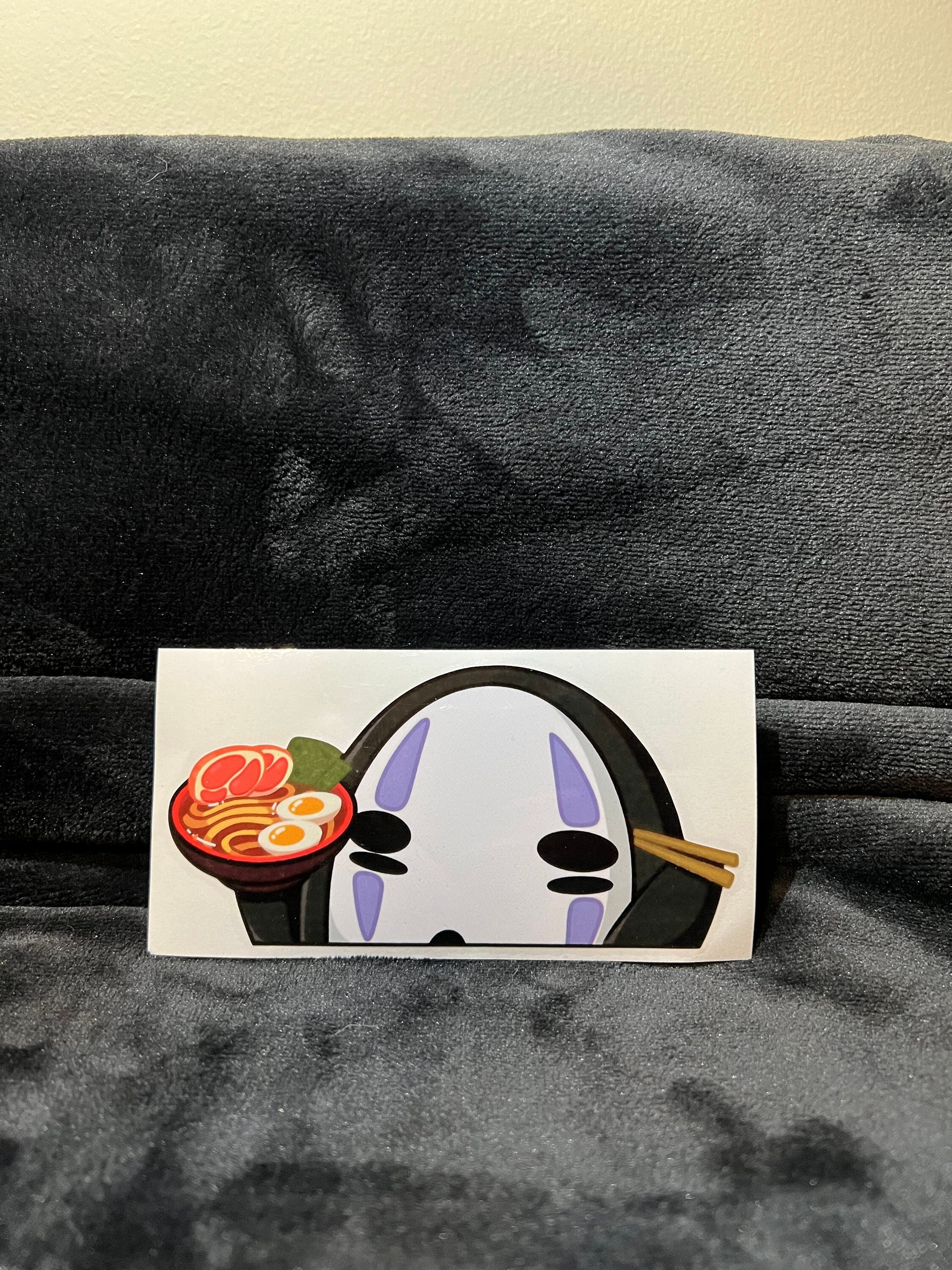 No Face Ramen Sticker | Spirited Away Anime Vinyl Decal | Studio Ghibli ...