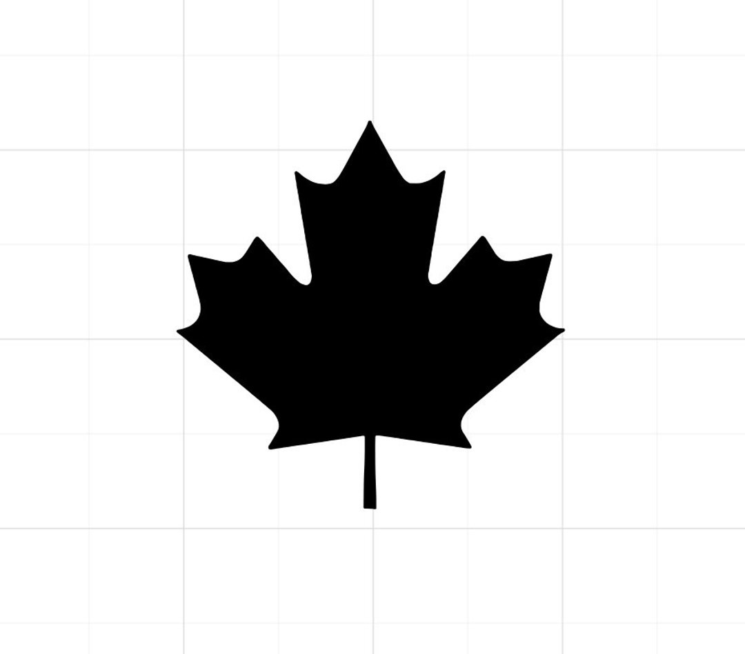 Maple Leaf Vinyl Decal - Etsy