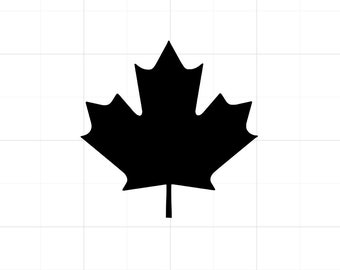 Maple Leaf Vinyl Decal - Etsy