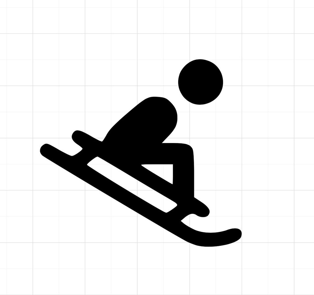 Toboggan Vinyl Decal - Etsy