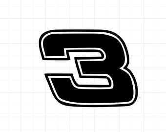 3 Dale Earnhardt Racing Nascar Sticker Decal - Etsy