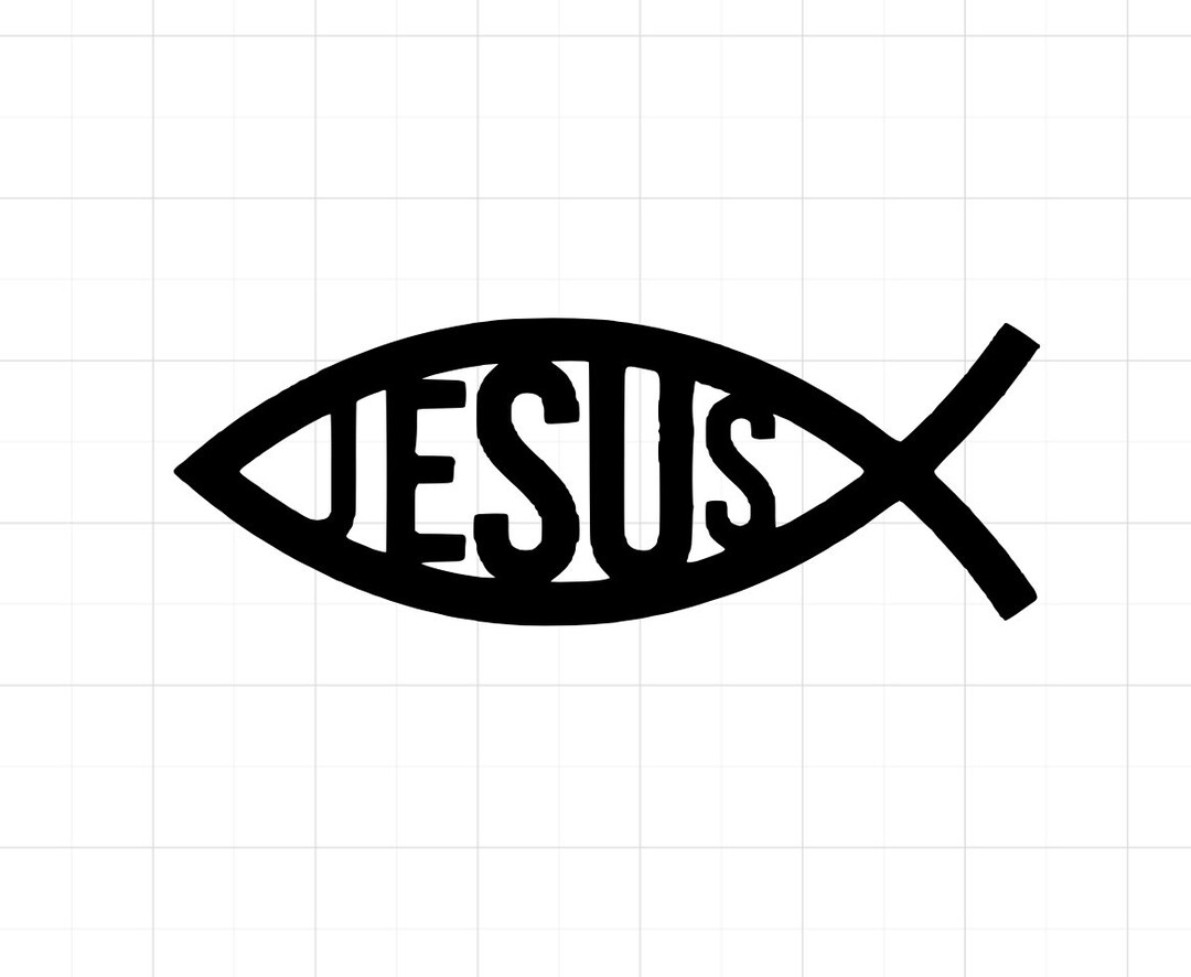Jesus Fish Decal - Etsy