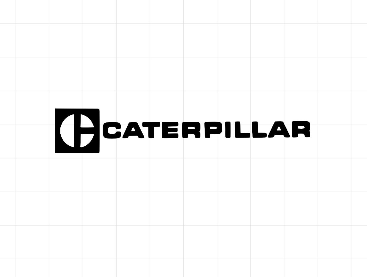 Old Caterpillar Logo Decal - Etsy
