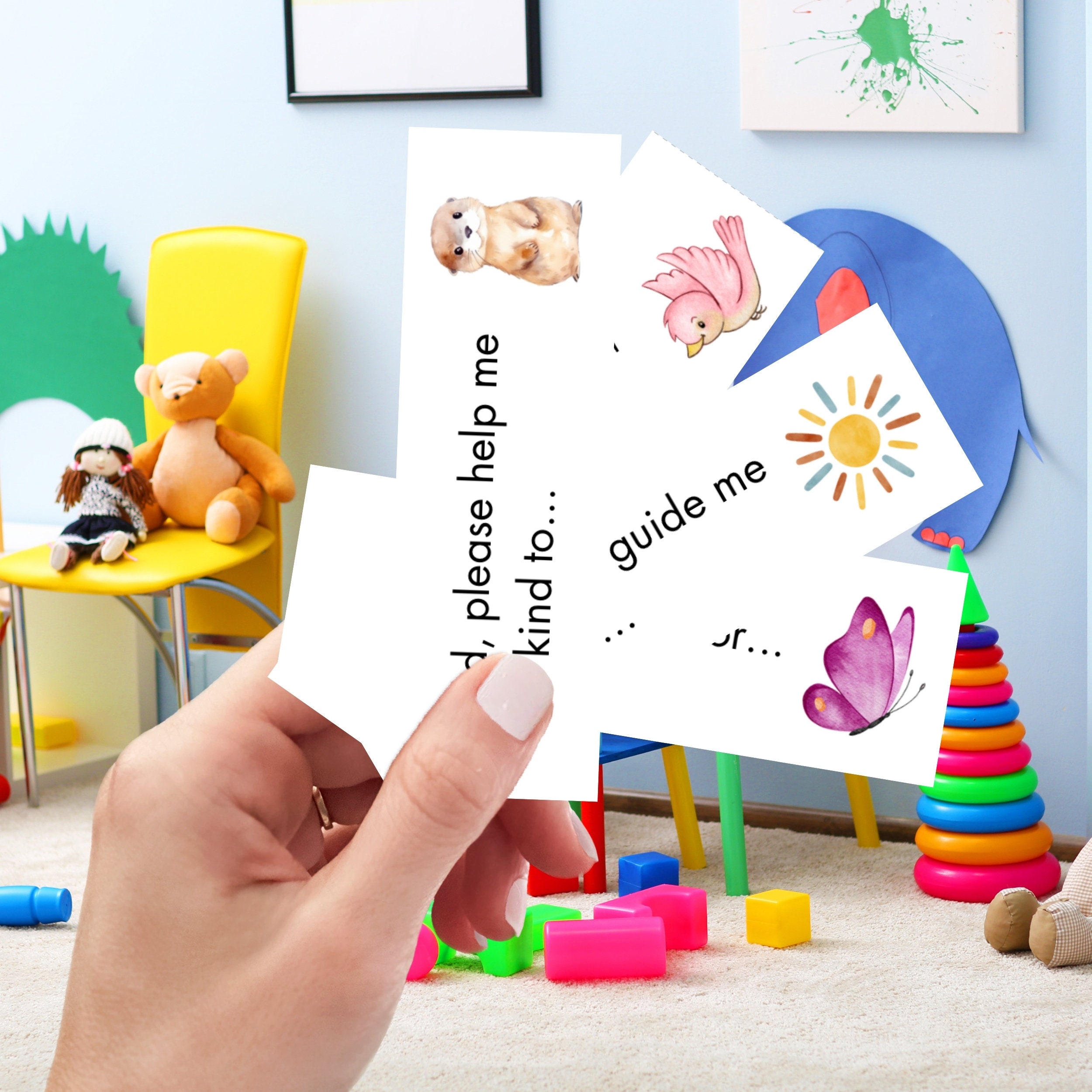 20 Prayer Starter Cards for Kids Printable, Prayer Ring Children ...