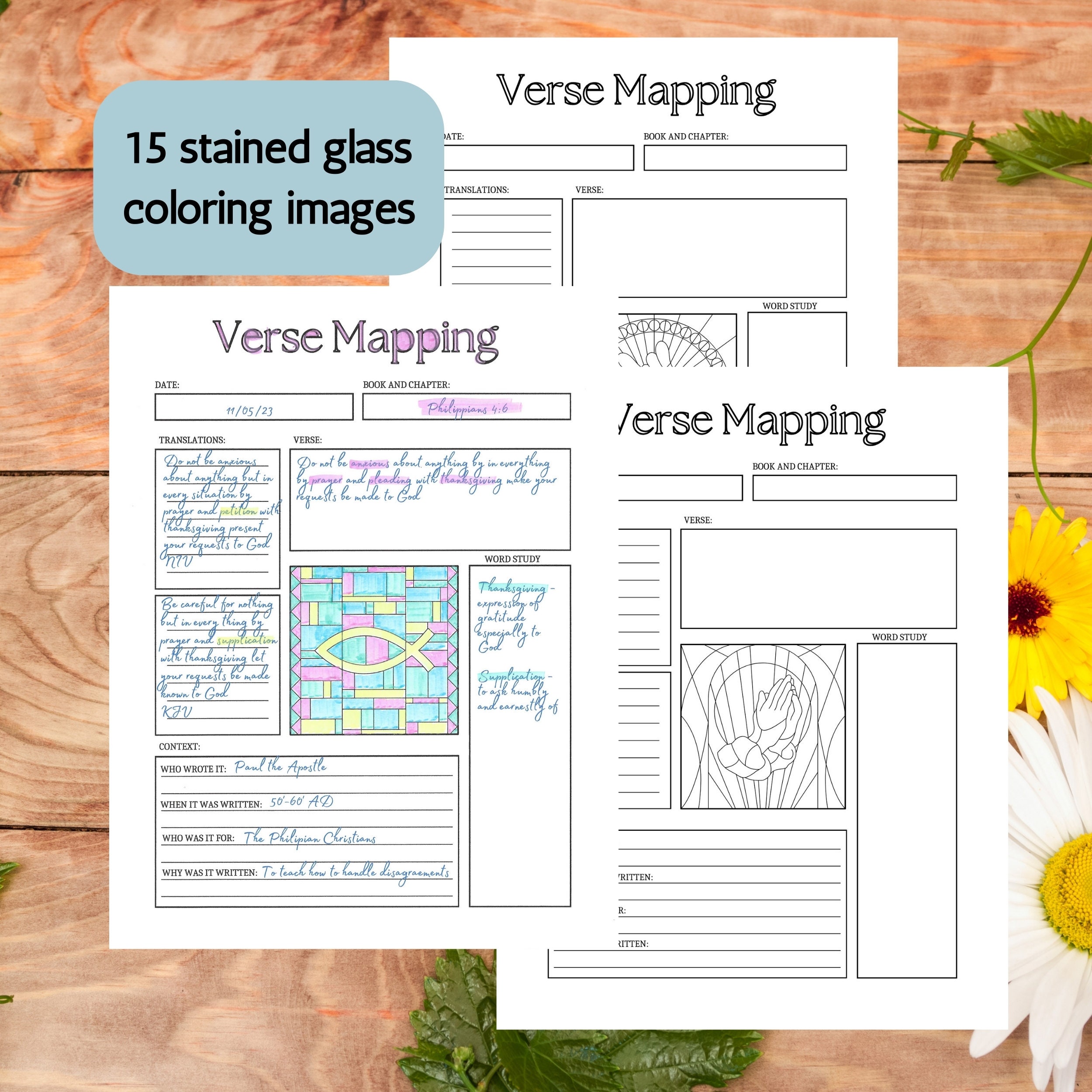 Verse Mapping Template, Bible Verse Mapping Printable, Bible Study ...