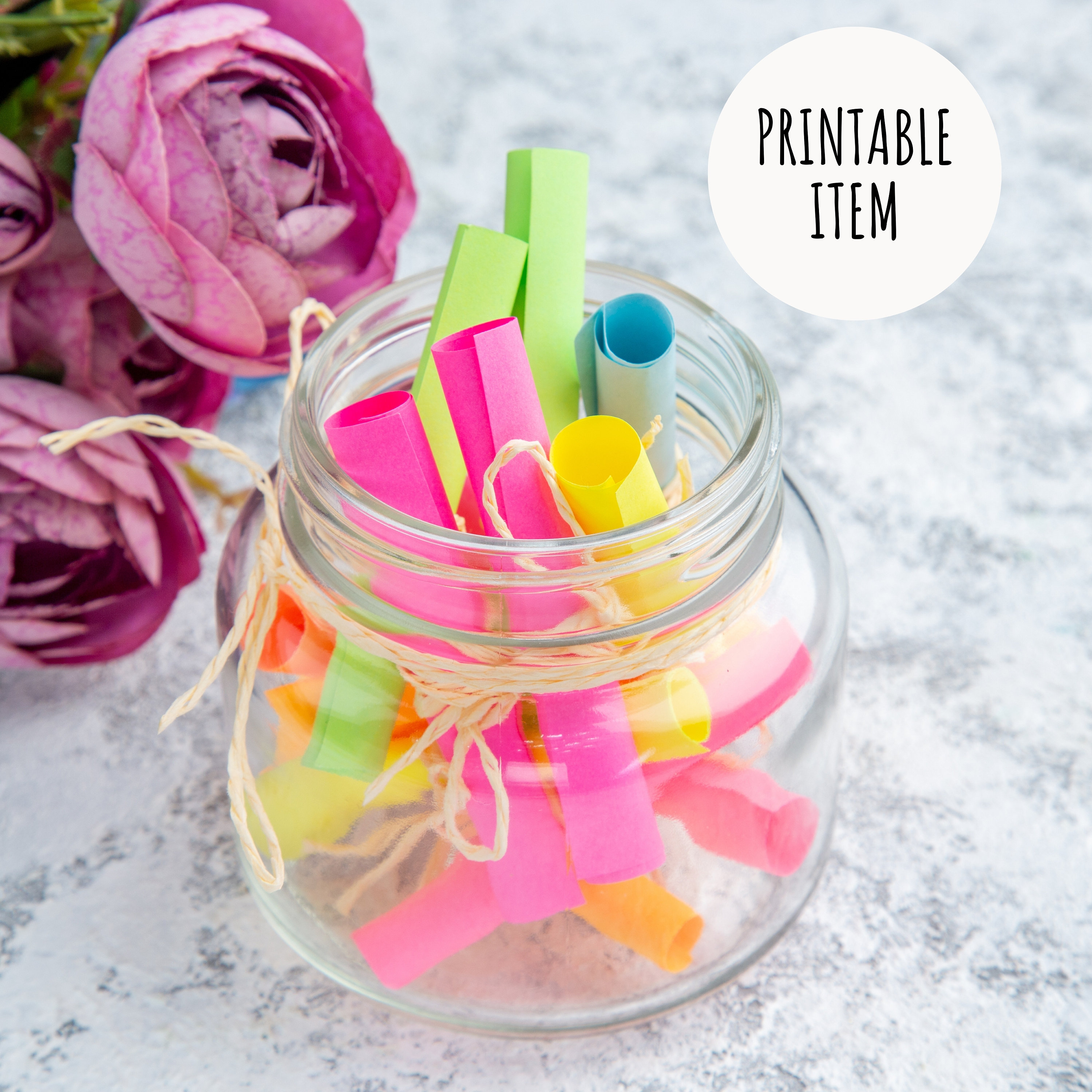 100 Scripture Jar Kit, Printable Bible Verse, Inspiration Christian ...