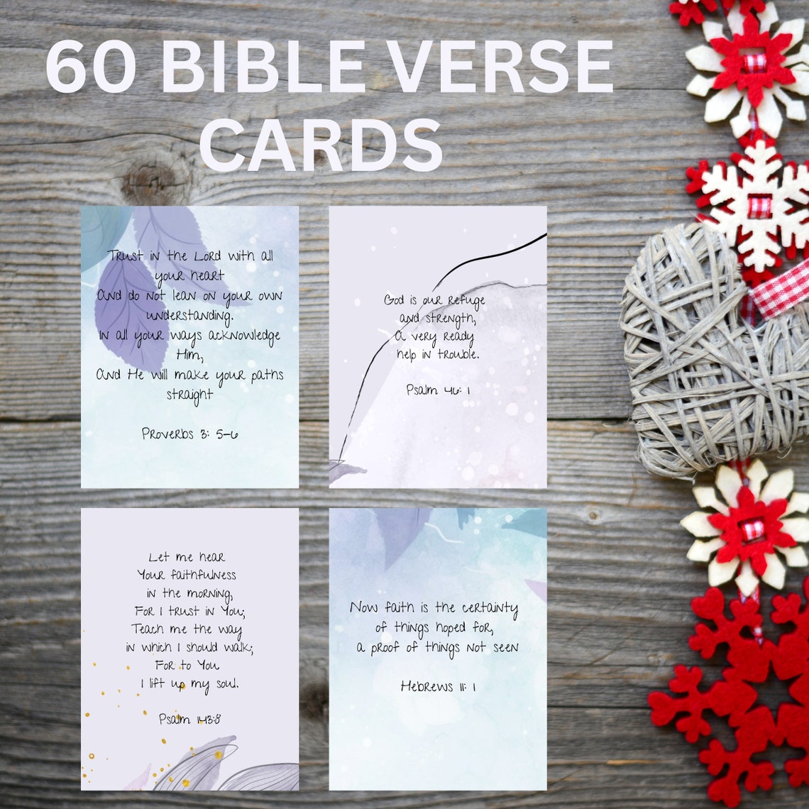 Bible Scripture Cards Digital Download, Bible Verse Card Deck ...