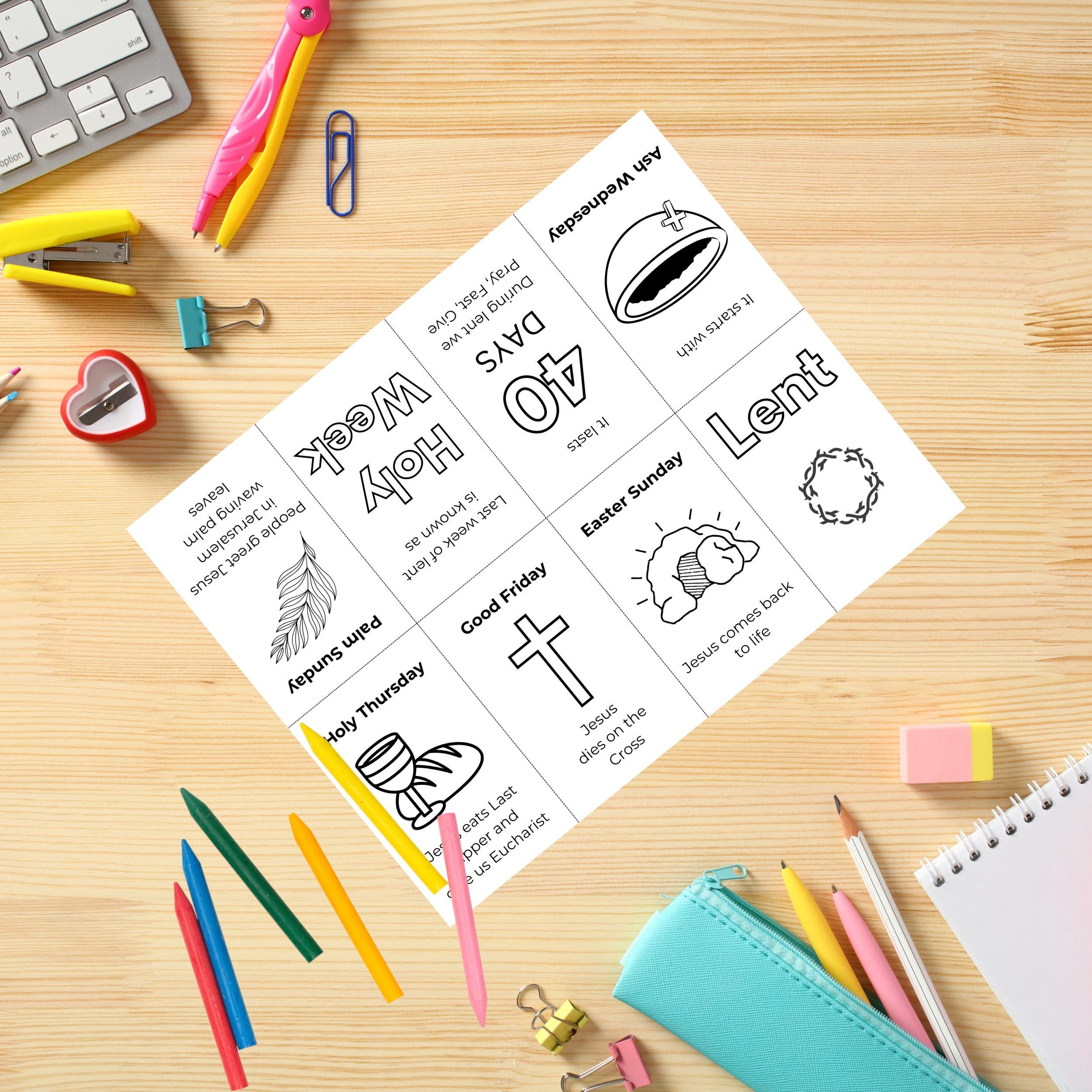 Lent for Kids Printable Ash Wednesday Activity Lenten Journey to the ...