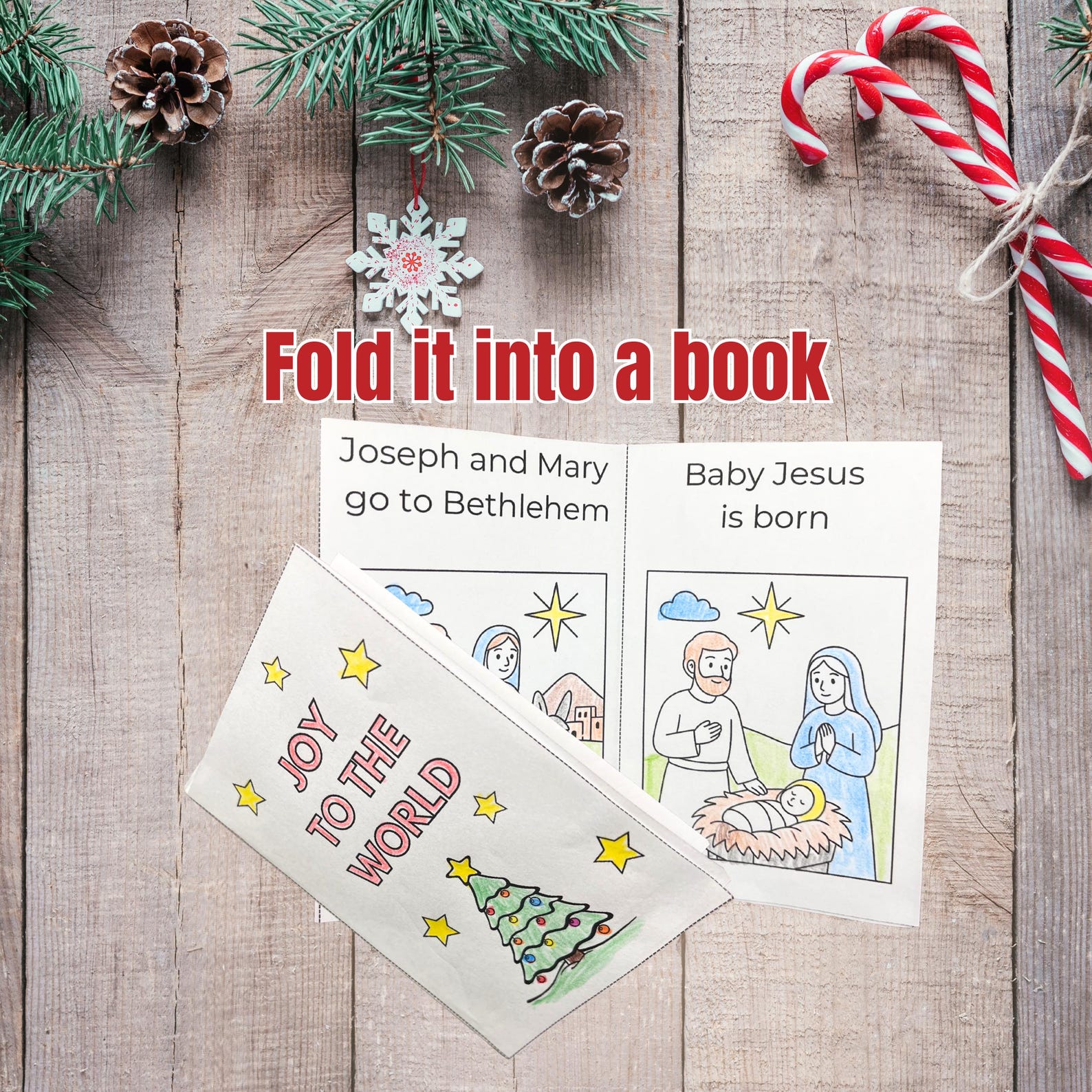 Christmas Activity for Kids Printable Christian Homeschool Craft for ...