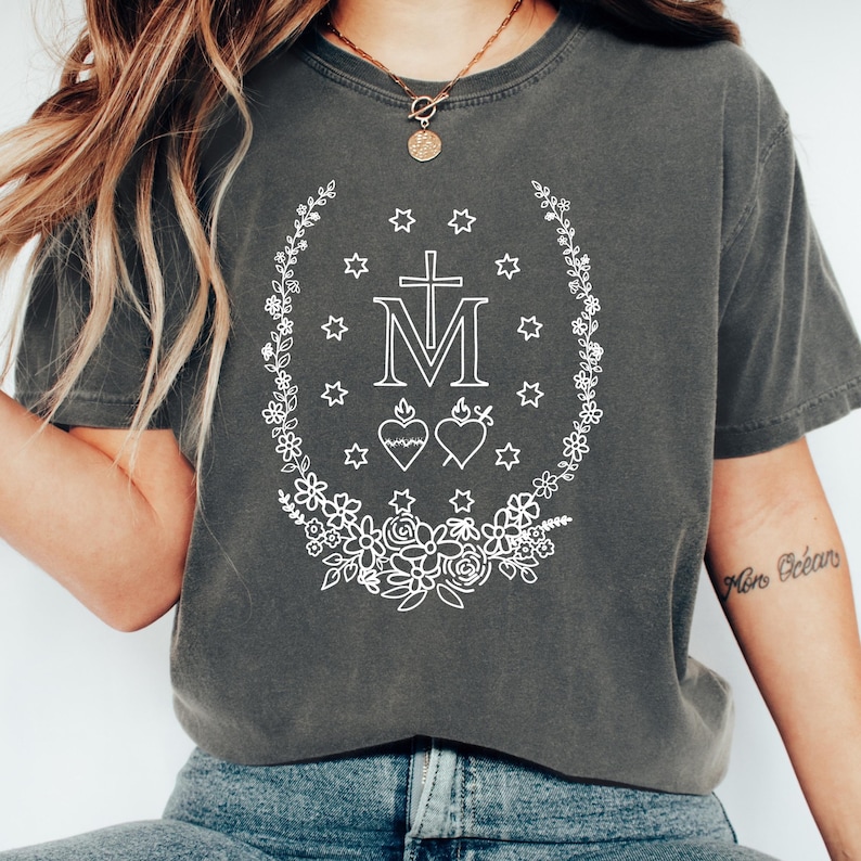 Catholic Faith PNG Marian Medalion Clipart Virgin Mary Sublimation ...