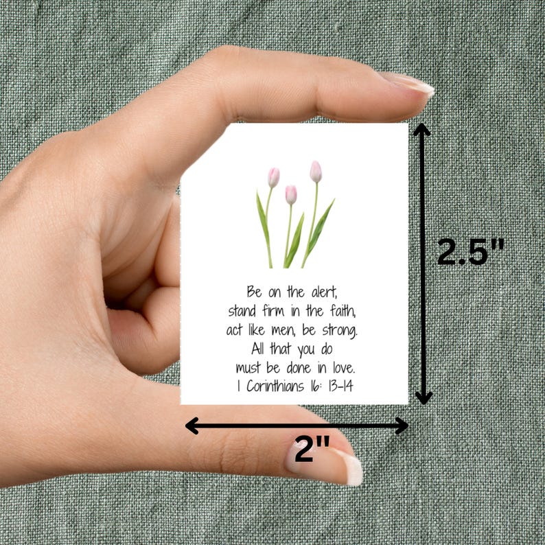 Miniature Bible Scripture Cards, Catholic Faith Note, Mini Bible Verse ...