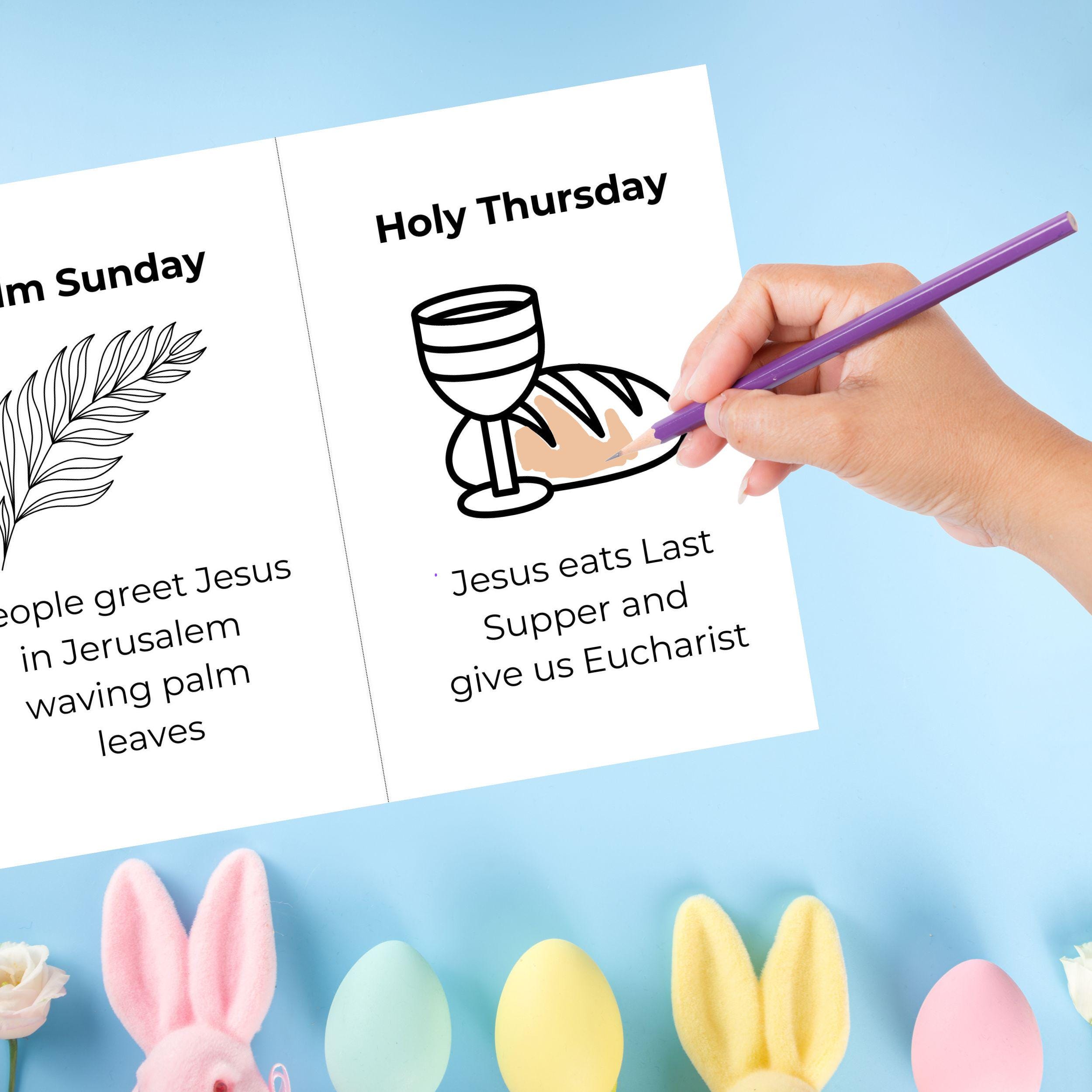 Lent for Kids Printable Holy Week Activity Ash Wednesday Coloring ...